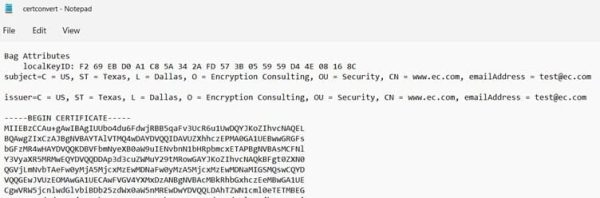 Seamless Conversion of PFX files into PEM files using OpenSSL