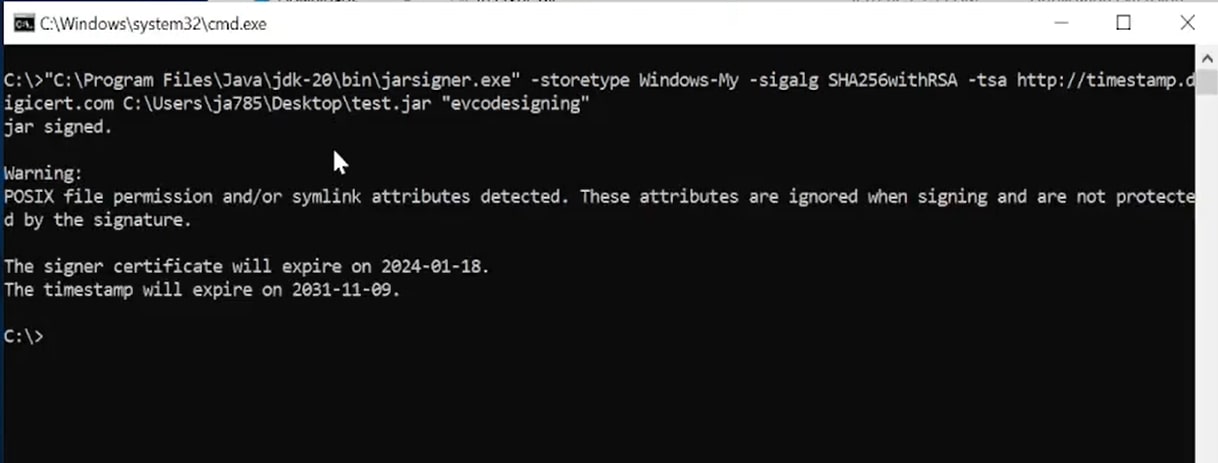 Signing Jar Files With Jarsigner Using Codesign Secure
