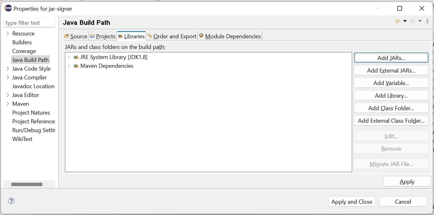 Signing Jar Files With Jarsigner Using CodeSign Secure