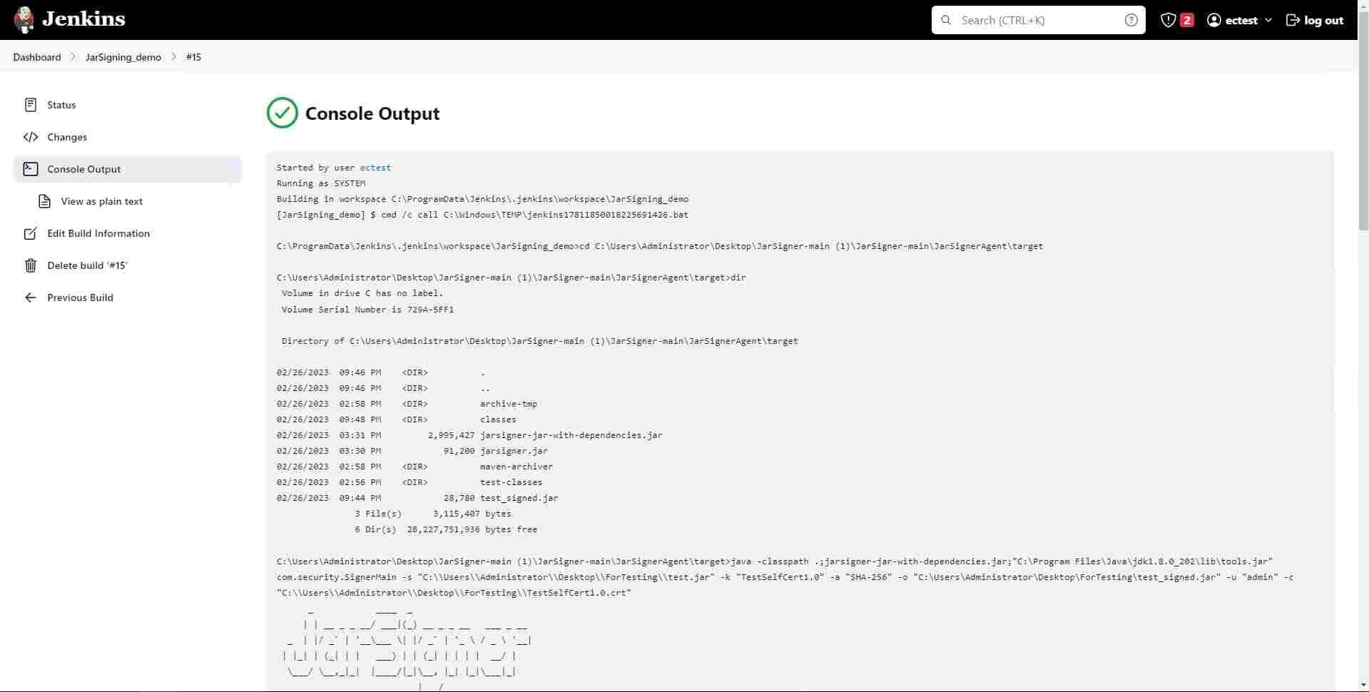Signing Jar Files With Jarsigner Using CodeSign Secure
