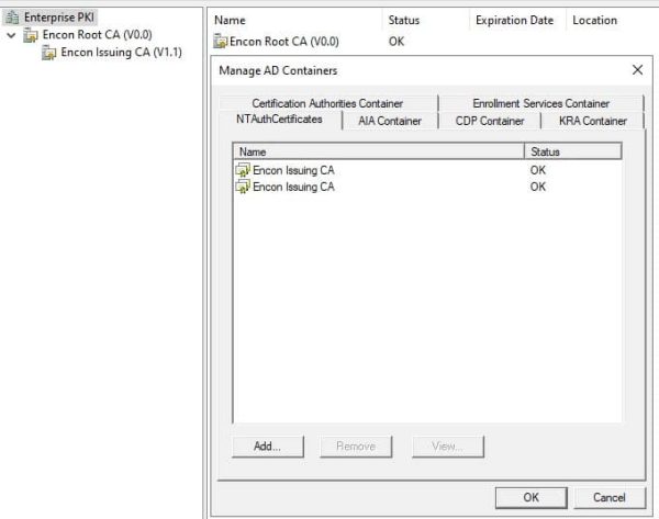 Demystify Active Directory Certificate Services Containers