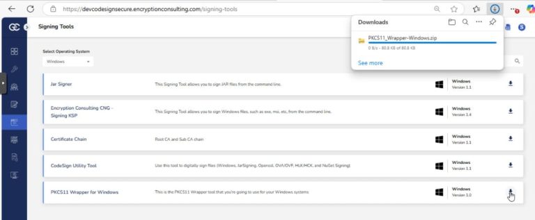Sign APK files with ApkSigner using PKCS#11 library