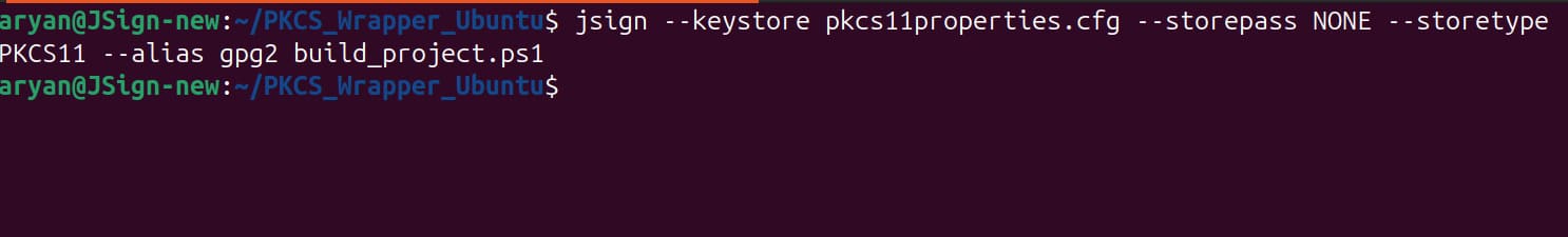 Perform Signing with JSign Tool and PKCS#11 Library | Encryption Consulting