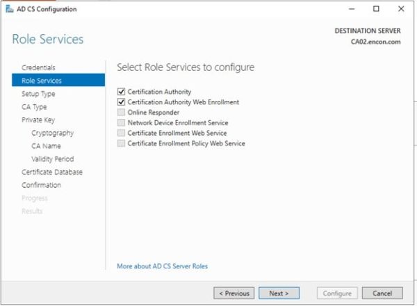 Microsoft Active Directory Certificate Services