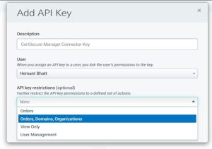 DigiCert CertCentral API Key Generation | Encryption Consulting